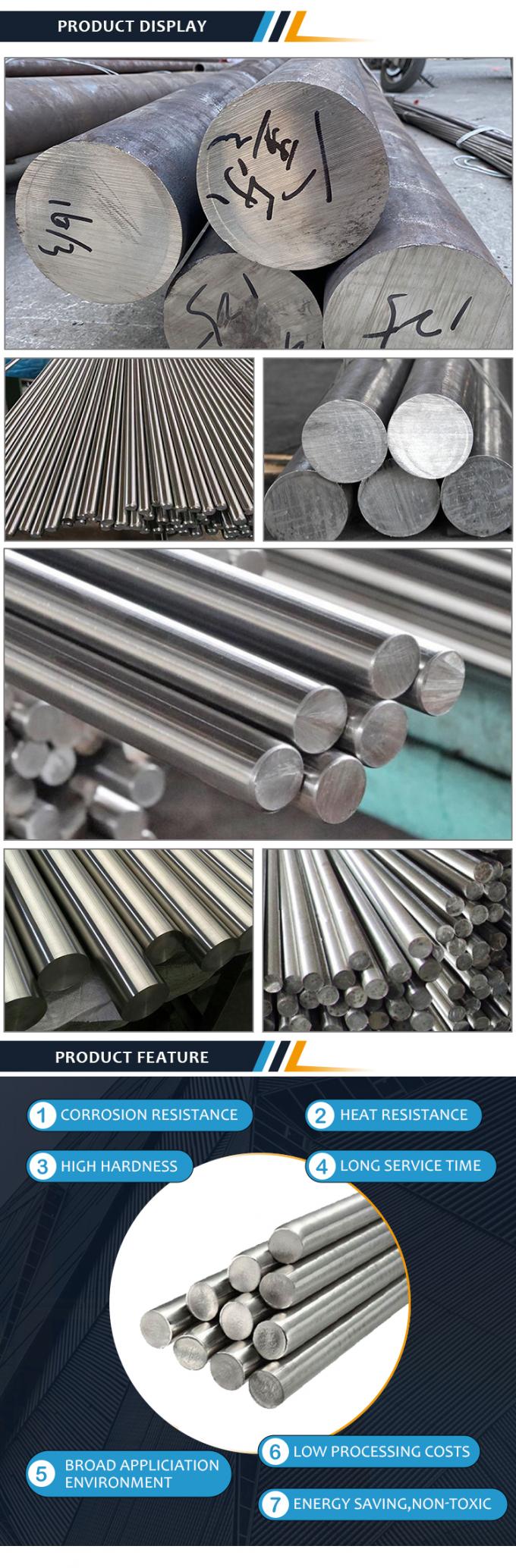 ANSI 316L 316 Stainless Steel Rod Grind Finish Surface Corrosion Resistance