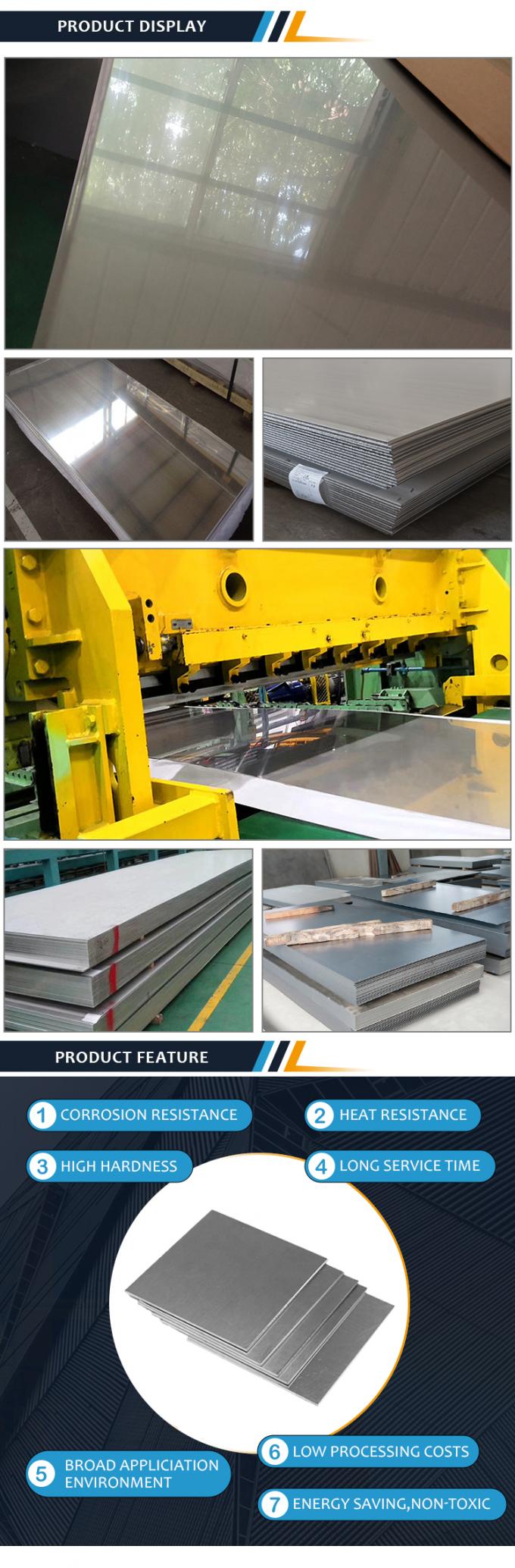 Astm A240 420 Stainless Steel Metal Sheet Bright Plate 1000mm 1219mm