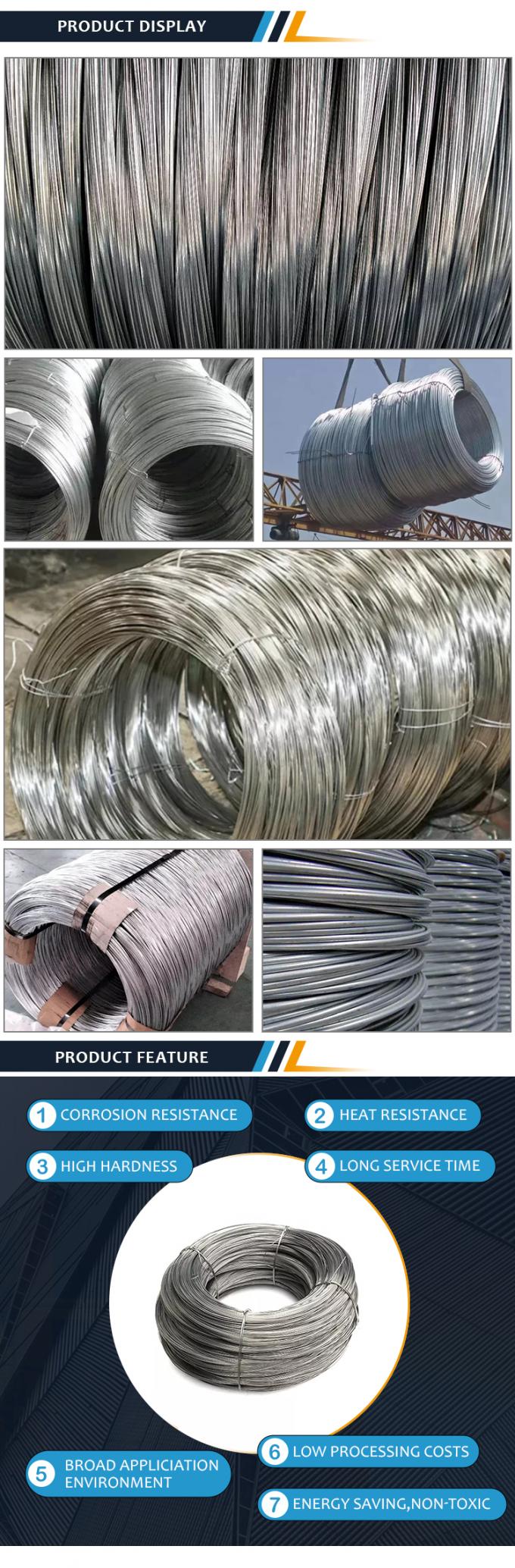 304 316 Wire Rope 7x19 1.2mm Stainless Steel Steel Cable Construction